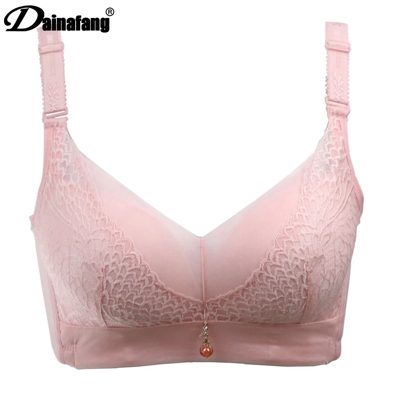 DAINAFANG Large Push Shirt up big E cup bras F lace cup lingerie ...