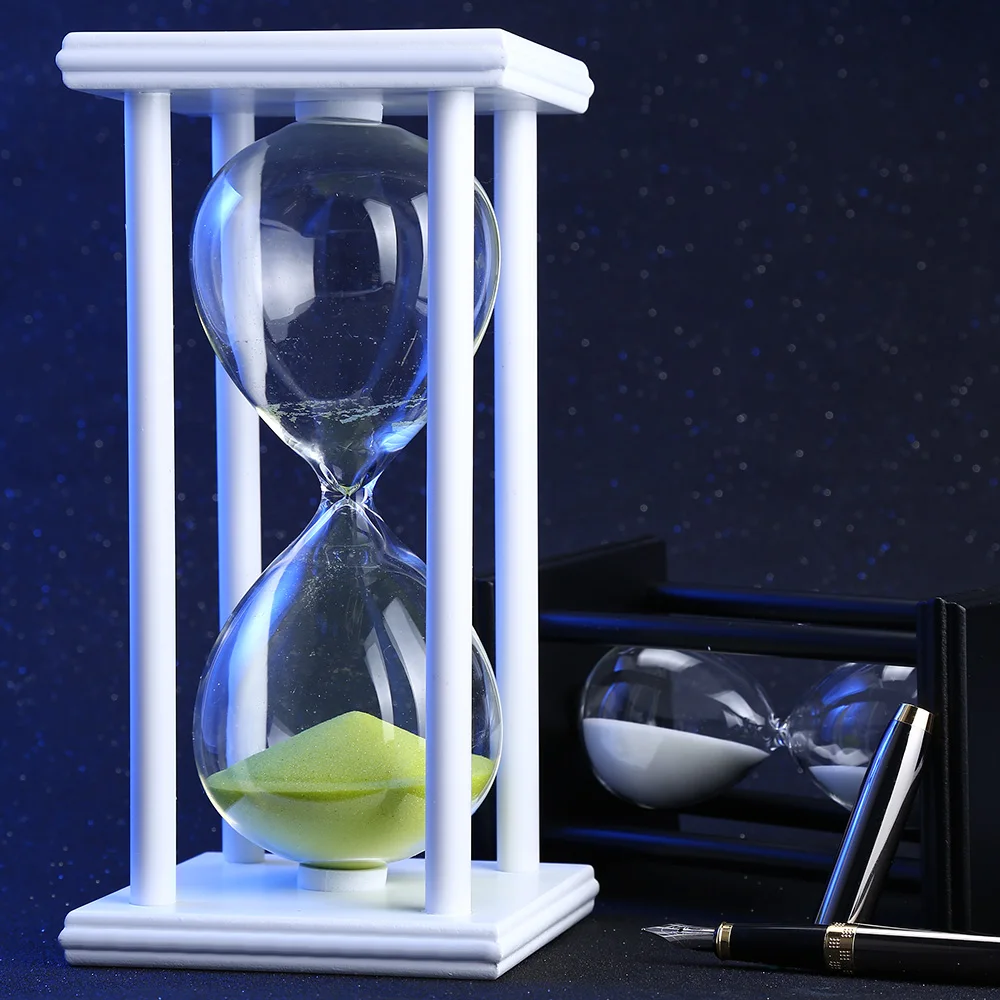 45 Minutes Hourglass Sand Timerwood Sand Timer For Kitchen Office School Decorative Use In