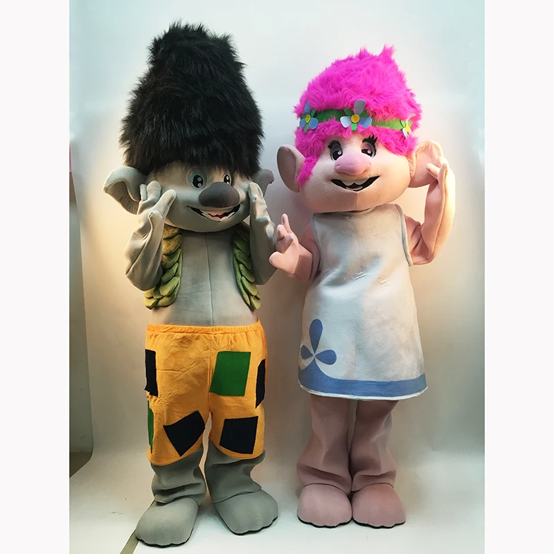 High Quality Adult Troll Mascot Costume Trolls Mascot Parade Quality ...