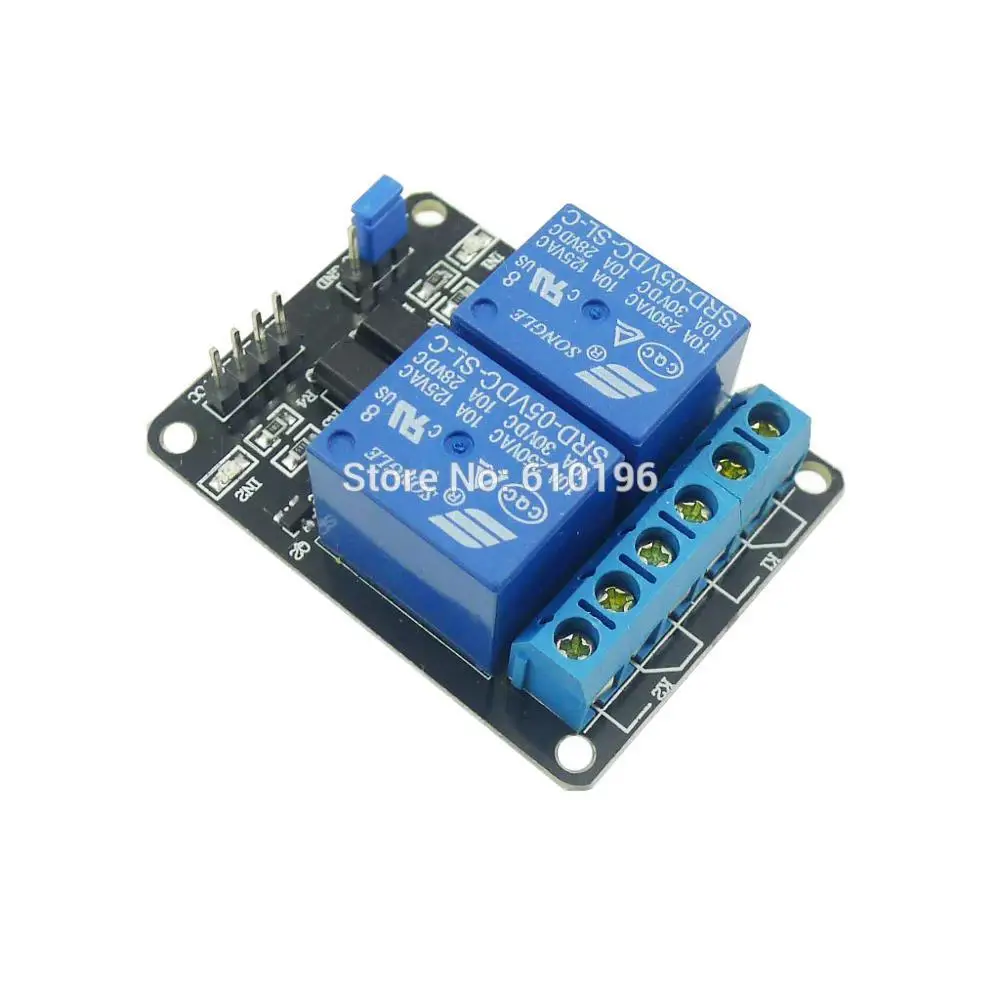 2 Channel NEW 5V 2-Channel Relay Module Shield For Arduino ARM PIC AVR ...