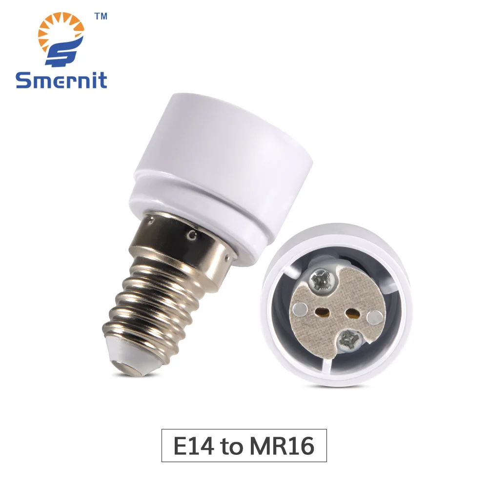 1PCS E14 to MR16 Lamp Holder Converter LED Light Base Adapter Socket ...