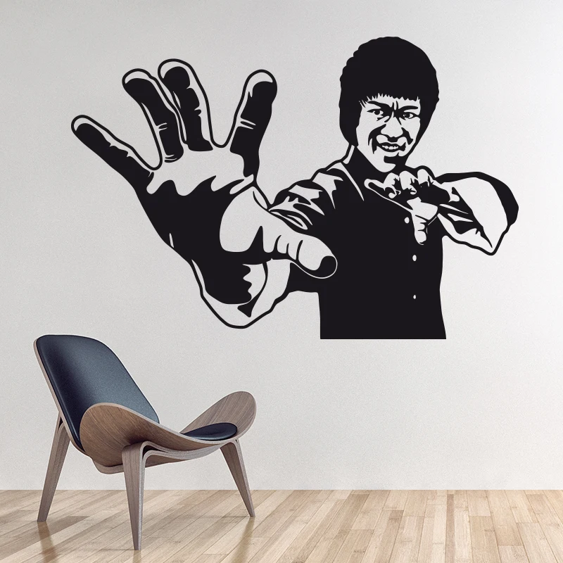 Art-Decor-Bruce-Lee-wall-stickers-Vinyl-Movie-star-3D-Wall-Decals-DIY ...