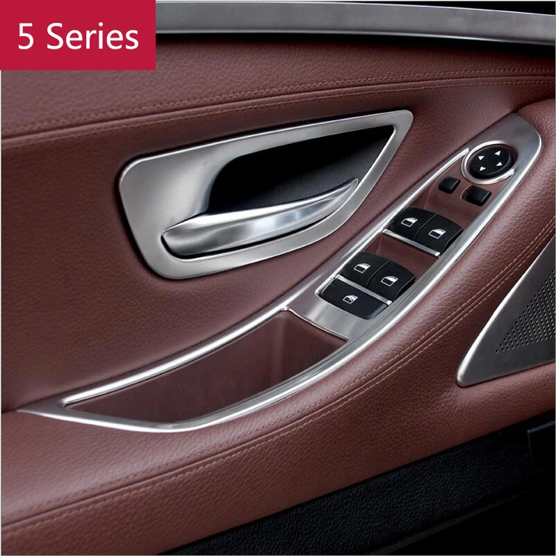 4pcs Car Styling For Bmw 5 Series F10 F18 Interior Door Window Switch ...