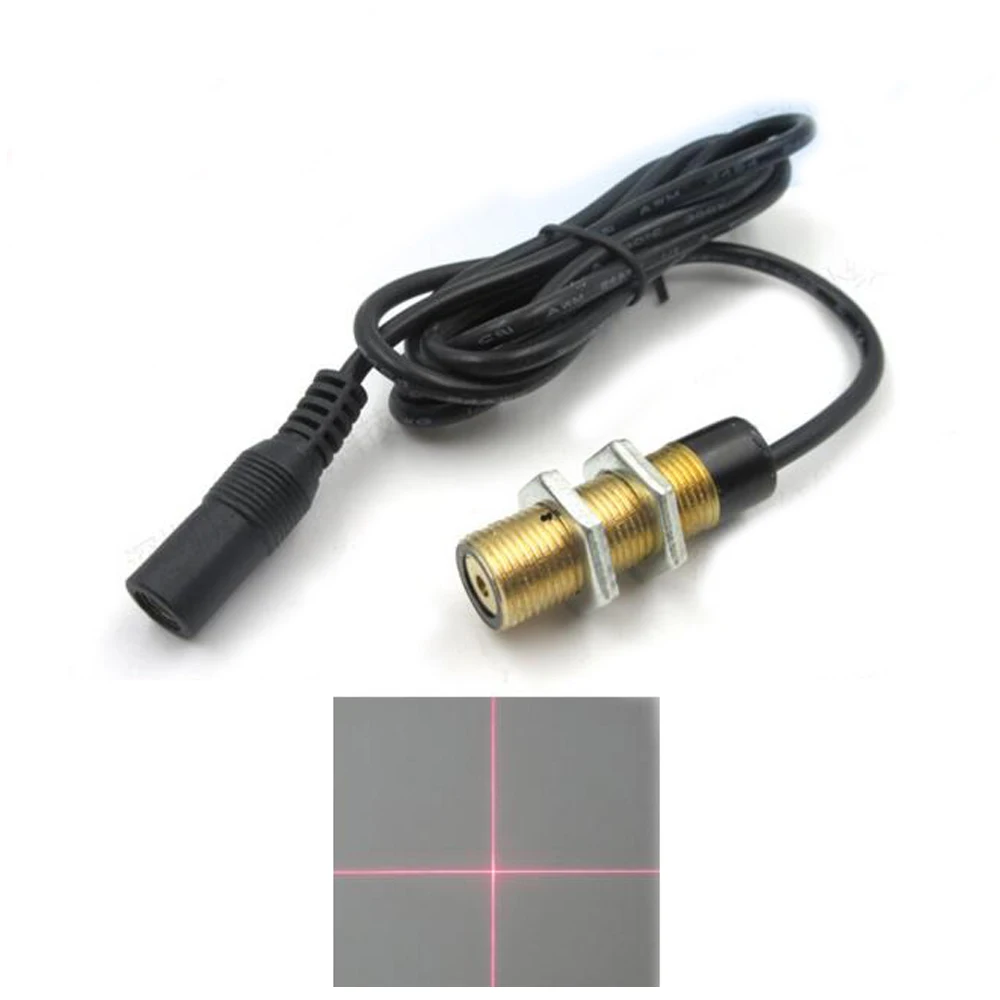 635NM 5MW M12*1 Threaded Shell Red Laser Infrared Emission Lamp Cross ...