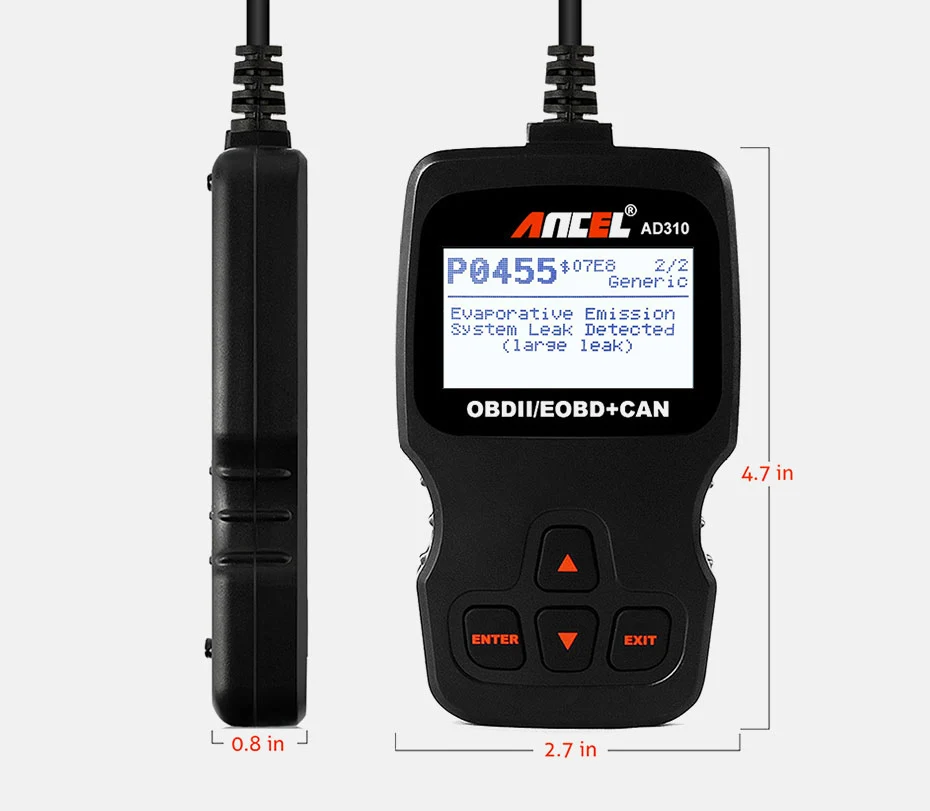 ANCEL AD310 OBDII Universal Auto Scannner Code Reader 外贸款-阿里巴巴