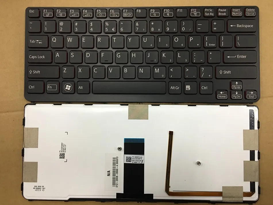 US English keyboard For Sony Vaio SVE 14 SVE14 SVS14 SVE14A backlit ...