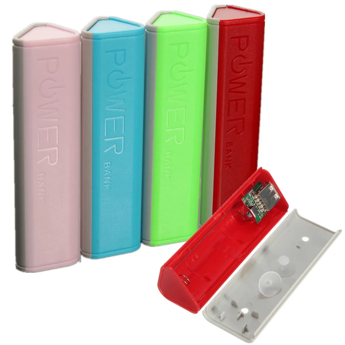 Fashion protable New 5000mAH 5V USB Power Bank DIY Box 18650 Battery ...