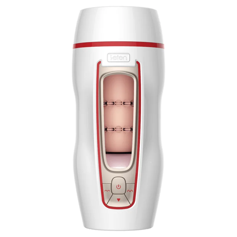 Leten Automatic Male Masturbator Artificial Vagina Real Pussy Masturbators For Man Rechargeable