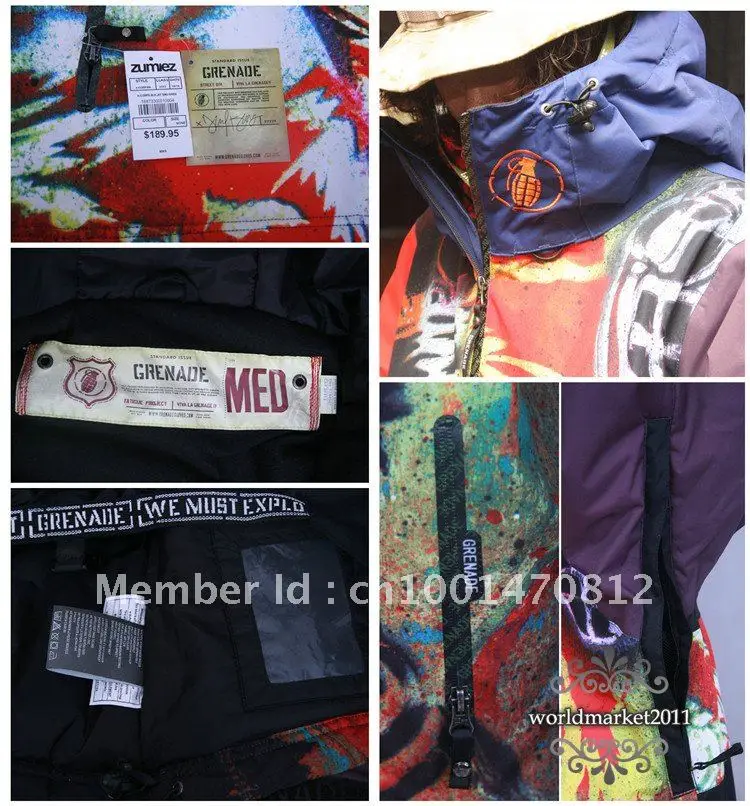 Grenade Snowboarding Jacket Girls