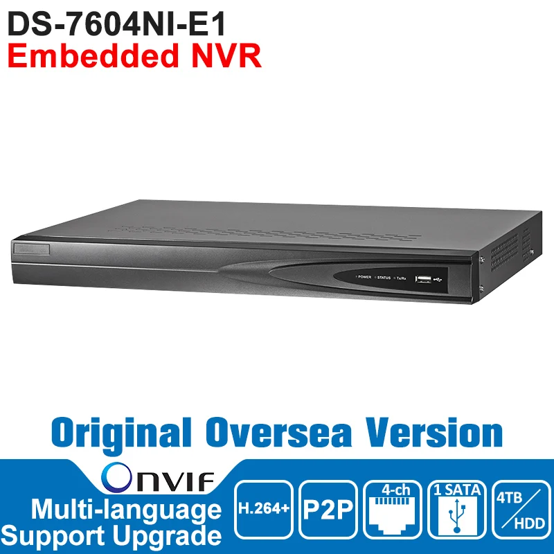 Hikvision NVR IP Camera Network Video Recorder DS 7604NI E1 ONVIF ...