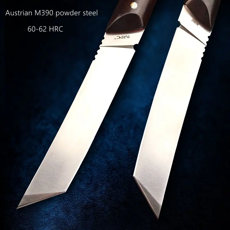 TURENZ-M390 Steel Full Tang Fixed Blade Hunting Knife Japanese-style ...