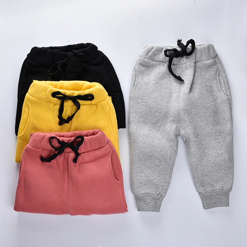 Kid pants 2016 Winter Boys pants solid candy clor Baby harem pants Kids ...