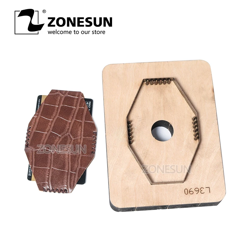 ZONESUN C1 Bank Credit Card Holder Custom Leather Cutting Die ...