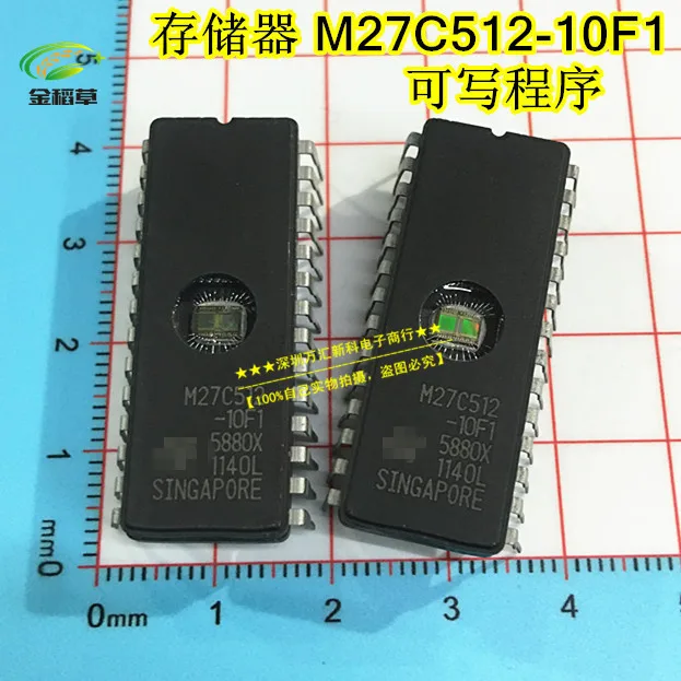 Frete Grátis 10 Pçs Novo St M27c512-10f1 27c512 Dip-28 Eprom Ic Chips ...