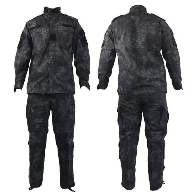 Mens Ghillie Suits US Military ACU Army Cotton Polyester Men Black ...