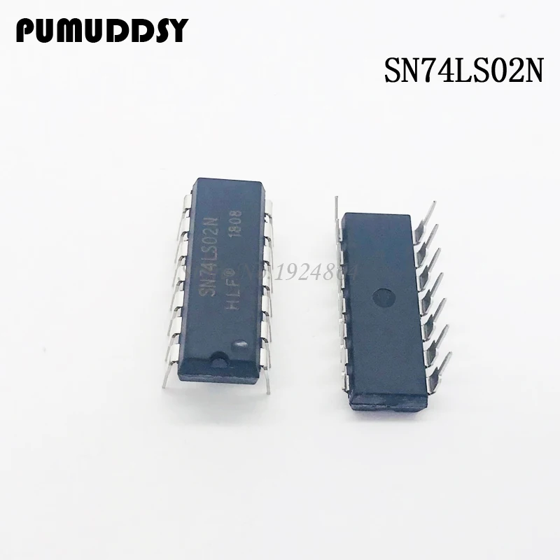 100PCS SN74LS02N 74LS02 7402 HD74LS02P Quadruple 2 Input Positive NOR ...