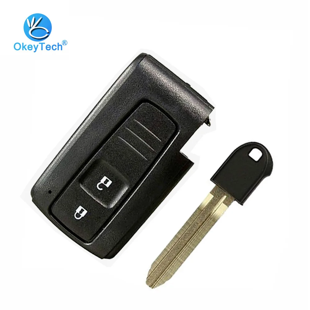 Okeytech 2 Button Remote Car Key Shell Cover Case Fob Insert Key Toy43 ...