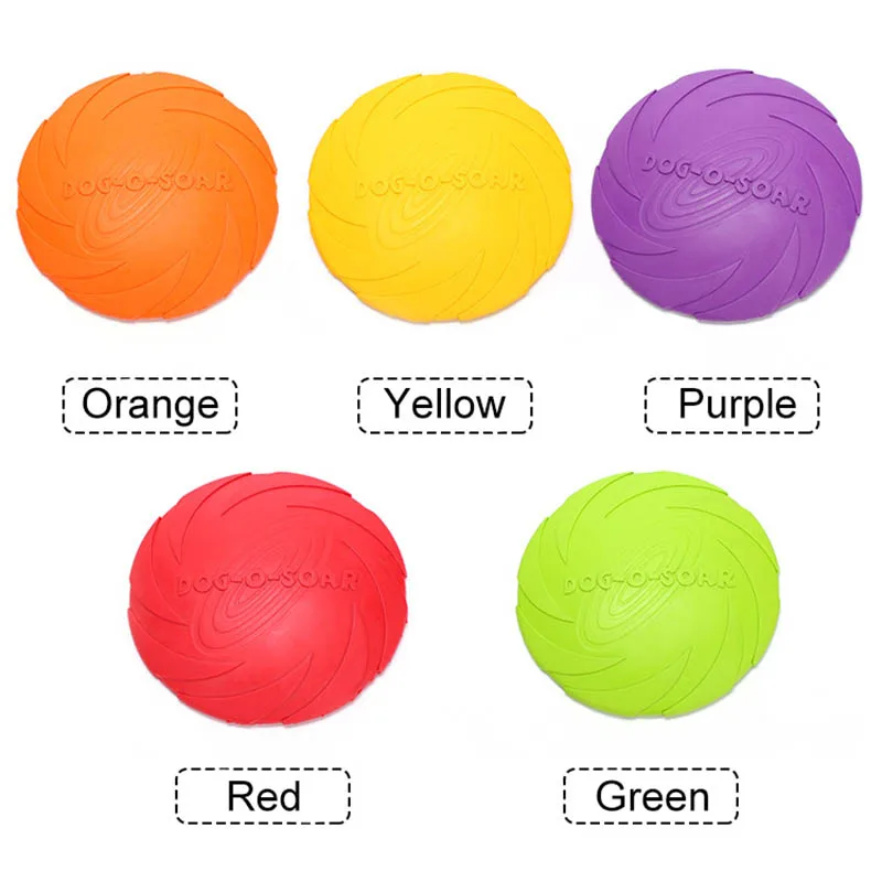 Outdoor Soft Eco-friendly Silicone Rubber Dog Frisbee Pet Tooth ...