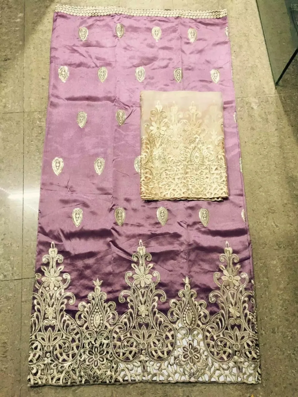 A18G17 5 African design george lace fabric indian george wrappers ...