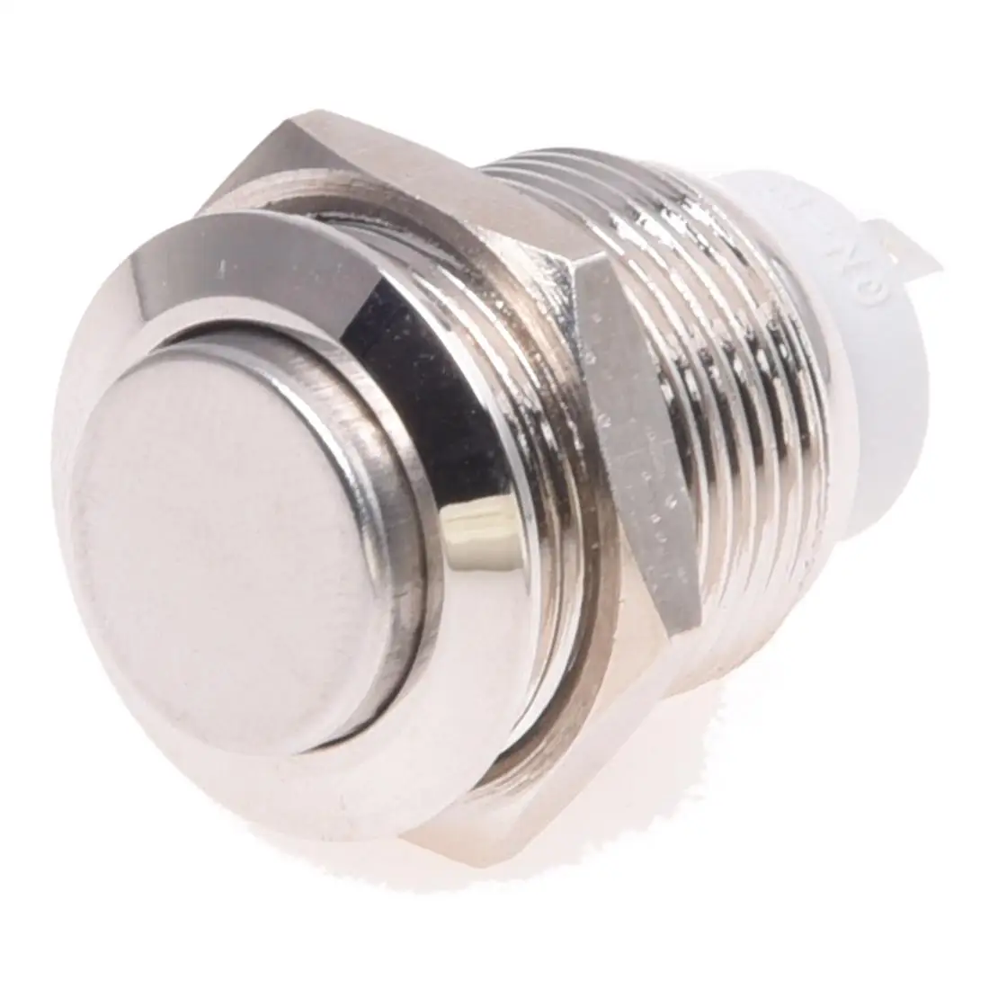 2A / 3V 250V push button push button switch 16 mm nickel plated brass ...