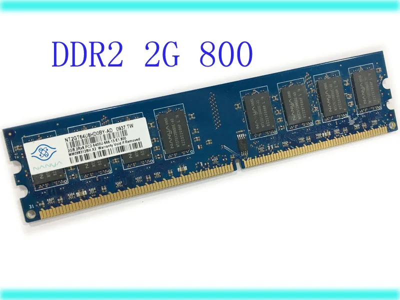 Marca Original NANYA DDR2 2G 800 6400U para intel e amd motherboard 2g ...