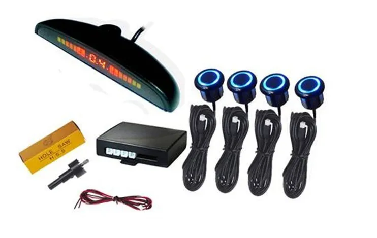 car wireless parking sensors system LED Display Parking sensor With 4 ...