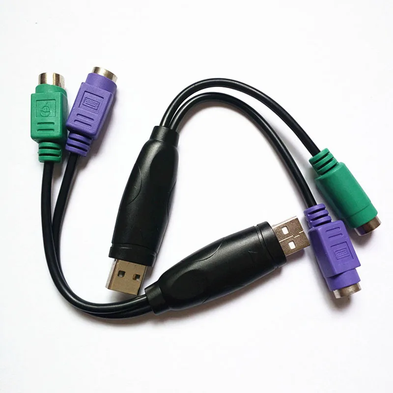 10pcs Keyboard Adapter Conversion Connector Plug Usb Switch To Ps 2 Female To Mouse Interface