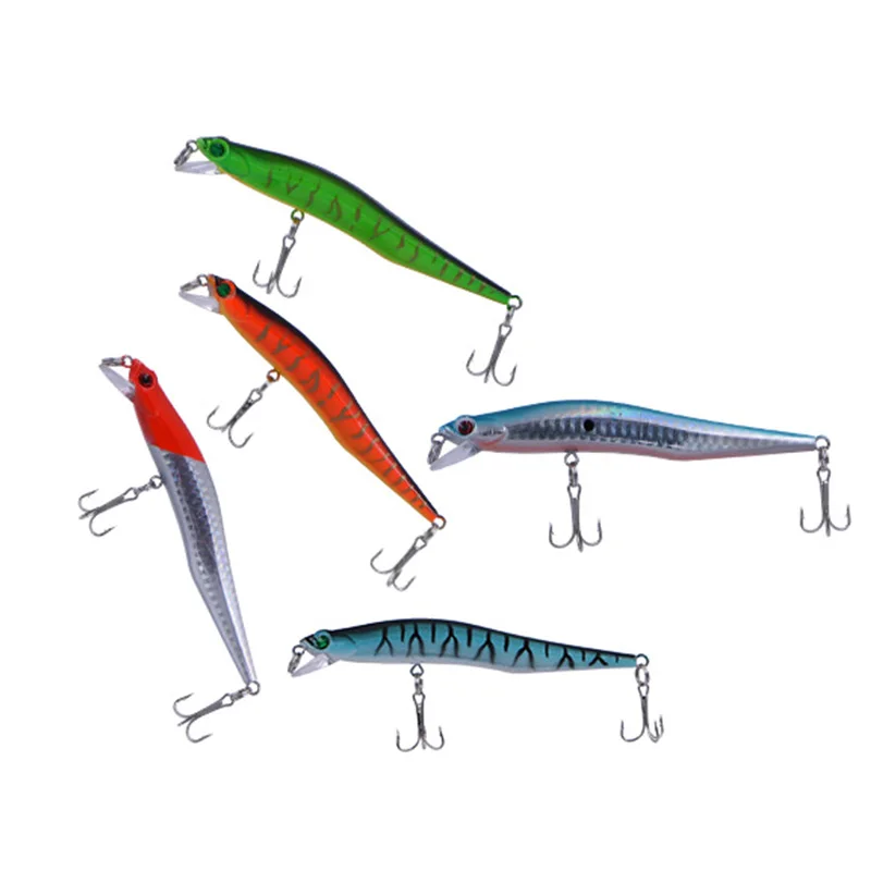 5Pcs/Lot 12cm/12g Quality Professional Minnow Lures 10 Colors ...