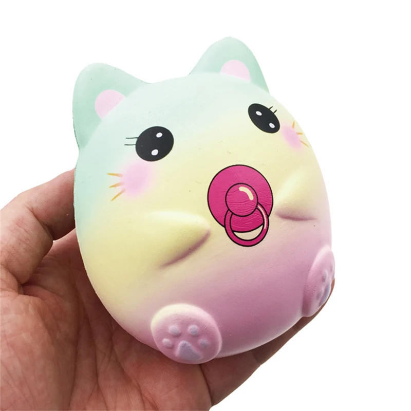 2018 NEW Squishy Kawaii Animal Rainbow Cat Soft Slow Rising Stretchy ...