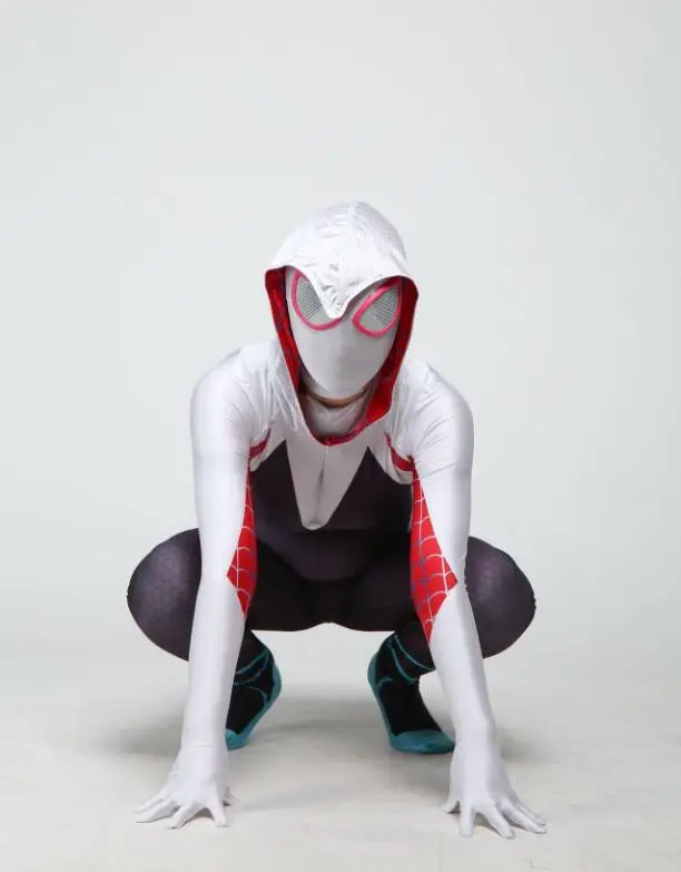 3d Print Spider Gwen Stacy Spandex Lycra Zentai Spiderman Costume For
