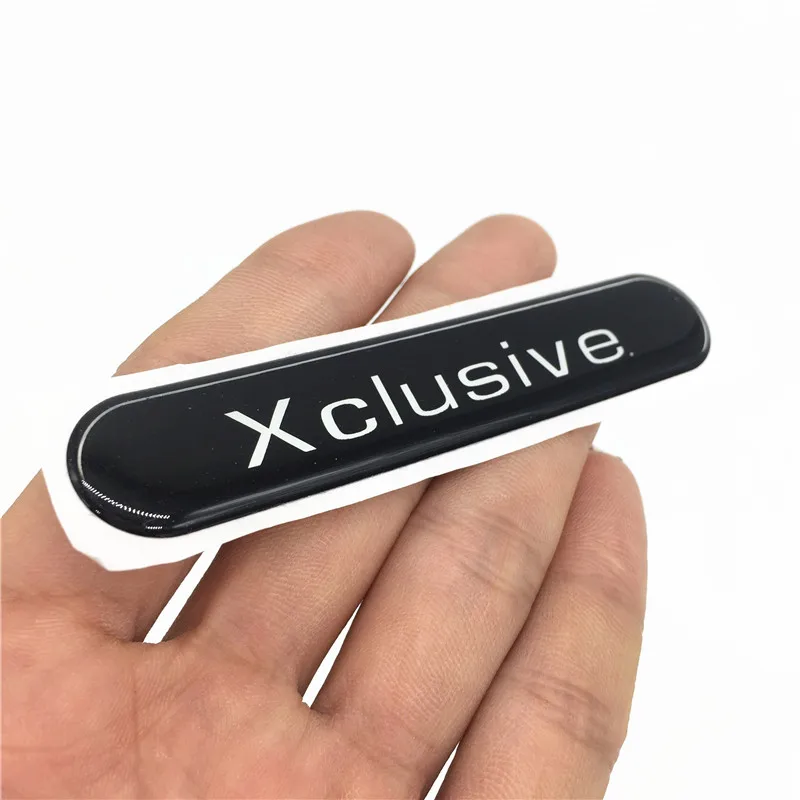2Pcs-3D-Waterproof-Car-Sticker-Xclusive-Emblem-Badge-Logo-Body-Side ...