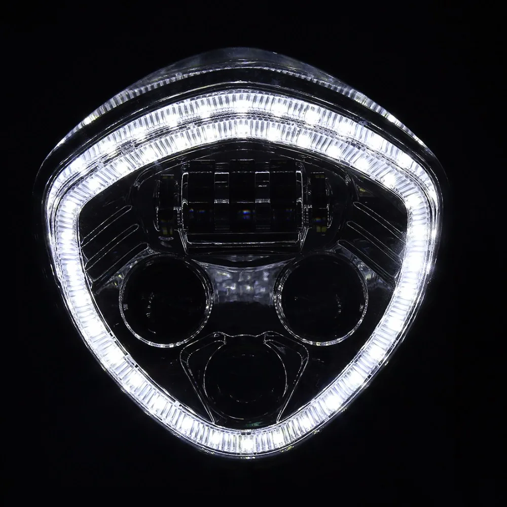 Suparee 60w Led Motor Motorcycle Headlight Angel Eyes Motorcycle Led