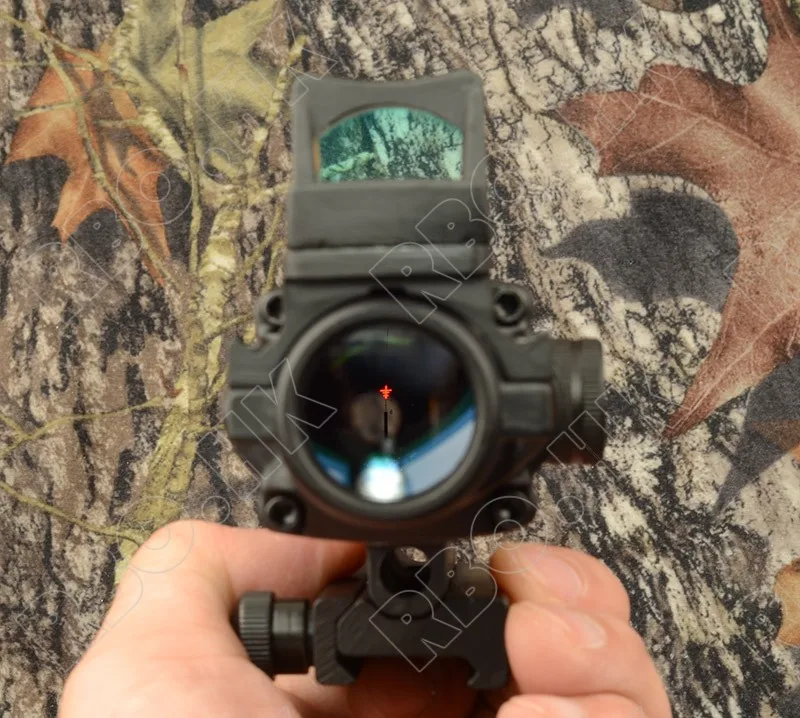 Tactical trijicon acog style red fiber optics 4x32 prism rifle scope ...