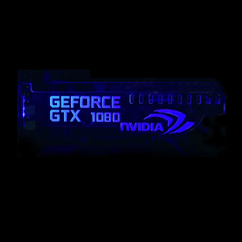 Blue Extended Version For GeForce GTX 1080 NVIDIA LED Luminous Computer ...