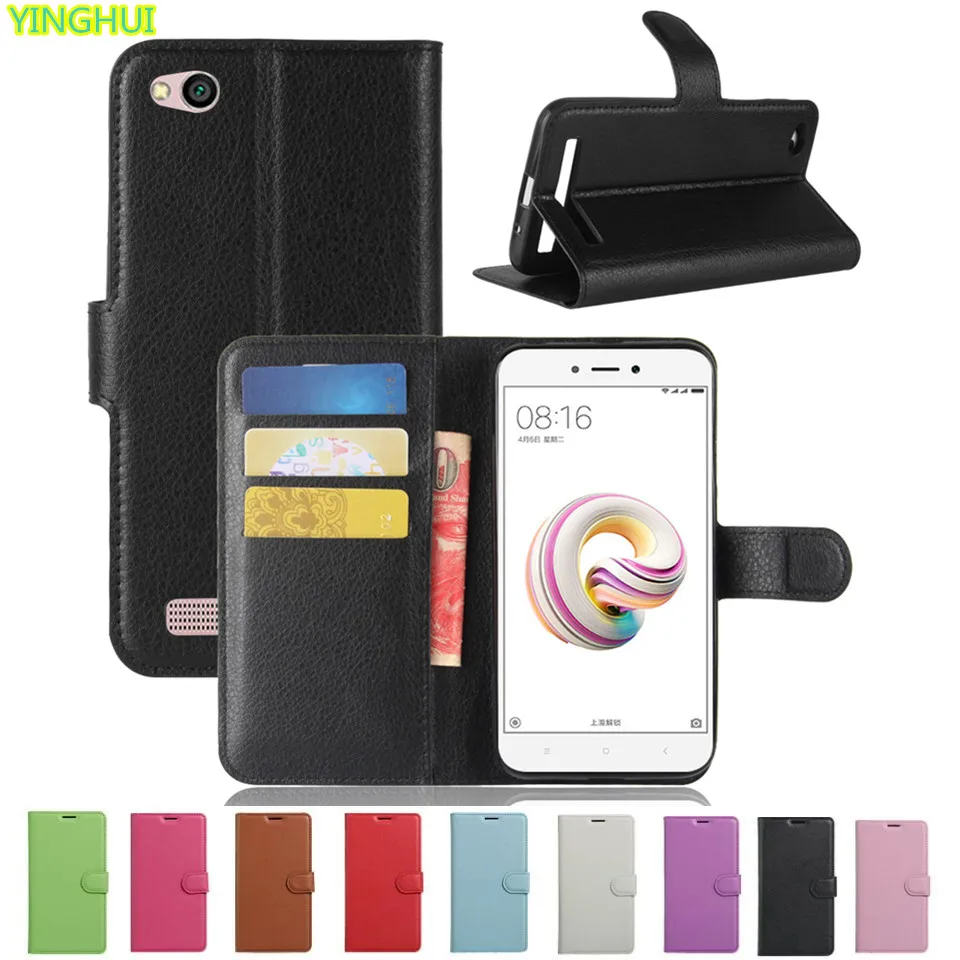 Xiaomi Redmi 5A Case 5.0 inch Luxury PU Leather Back Cover Case For ...
