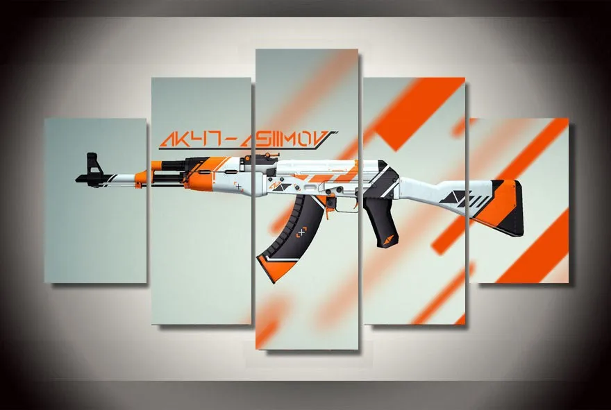 New 2016 style canvas painting of King of firearms the AK 47 multi ...