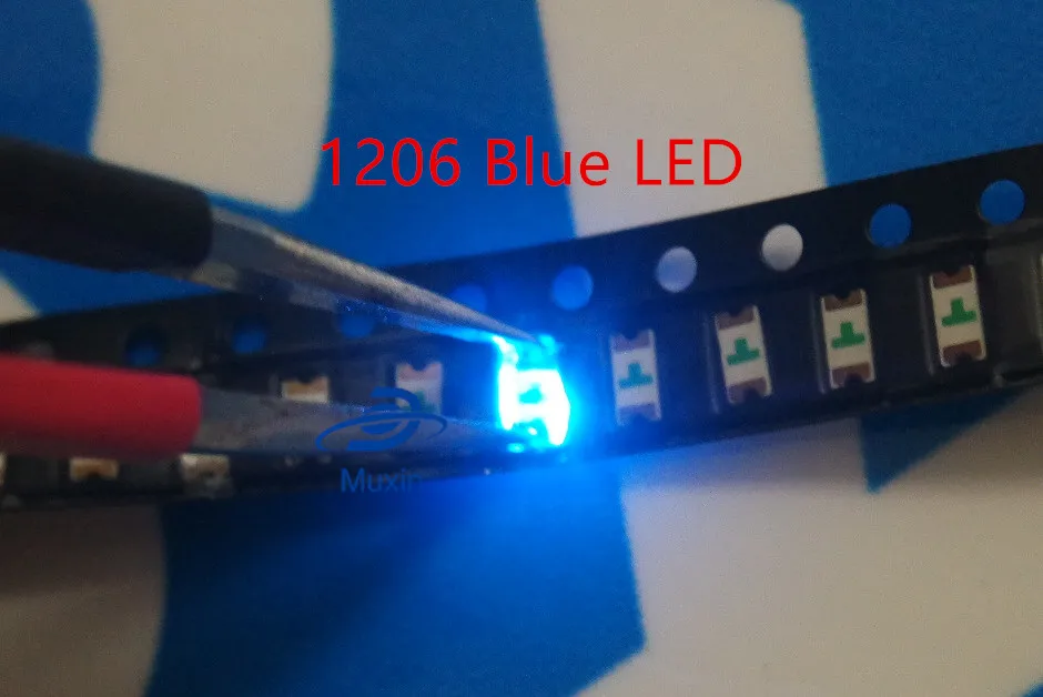 200-pcs-SMD-1206-3216-LED-Chip-Blue-Light-20mA-DC-3V-Ultra-Bright-LED ...