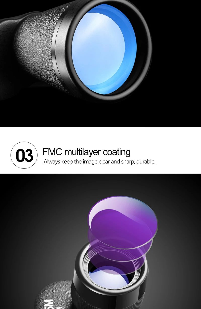 Metal 12X45 Russian Military Monocular HD High Quality Portable Mini ...