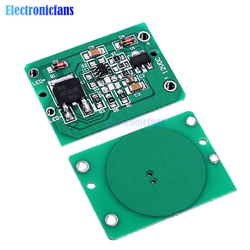 12v Capacitive Touch Switch Sensor Module Push Button Touching Key Module Jog Latch With Relay