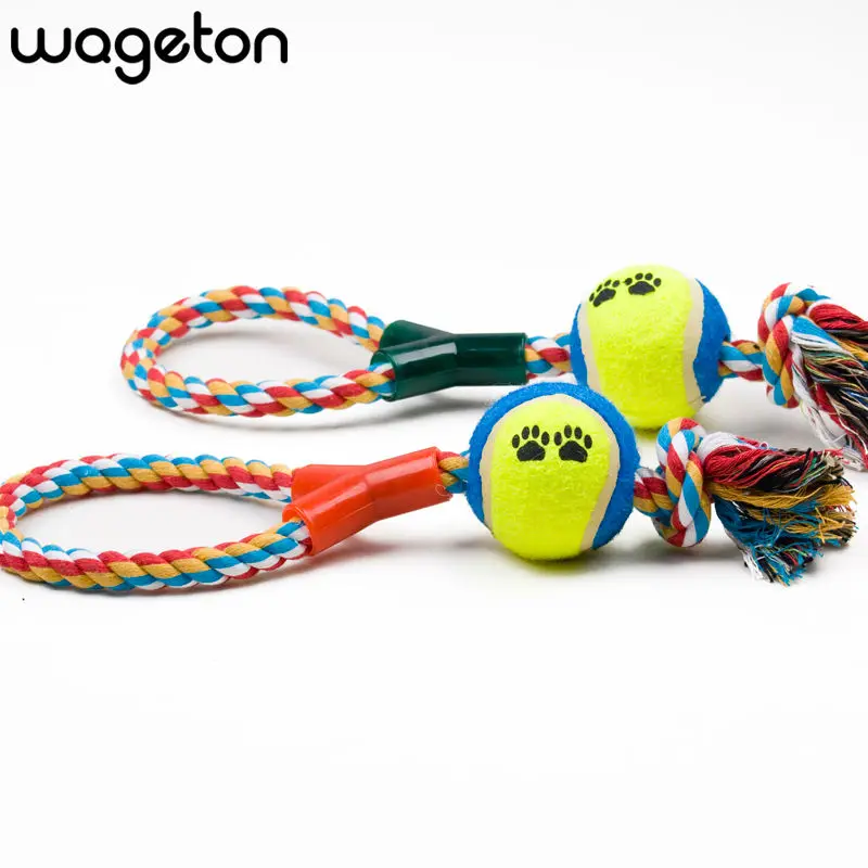 Cotton Rope Toys Pet Toy Dog Bite Rope Knot Ball Molar Tooth Cleaning ...