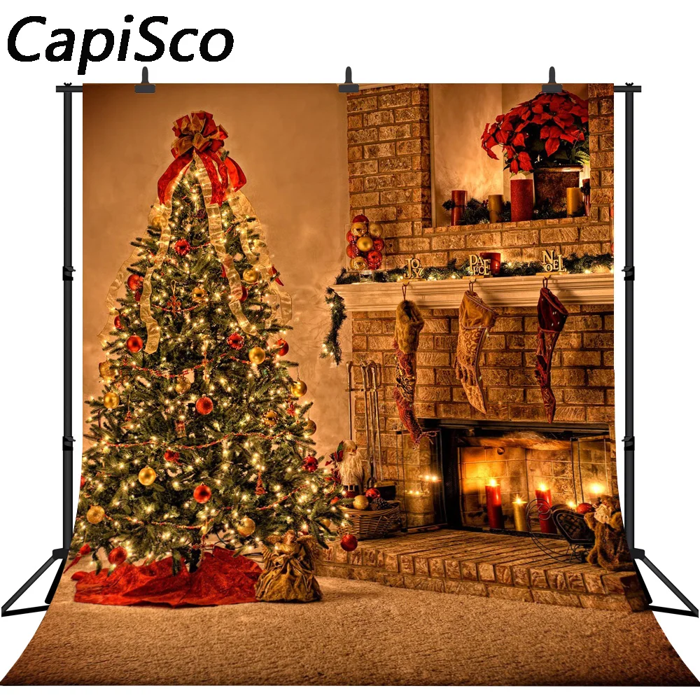 Capisco Photography Backdrops Christmas Tree Backdrops For Photography ...
