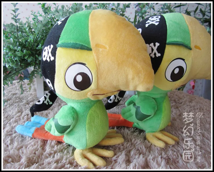 Original Jake And The Neverland Pirates Parrot Bird Cute Soft Stuffed ...