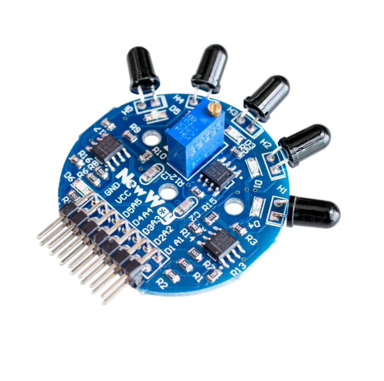 5 Way Flame Sensor Module Digital Signal Dual Output Fire Detection ...