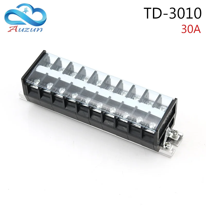 Td-3010 Rail Terminal Block Combination Terminal Block 10-position Terminal Block 30a660v ...