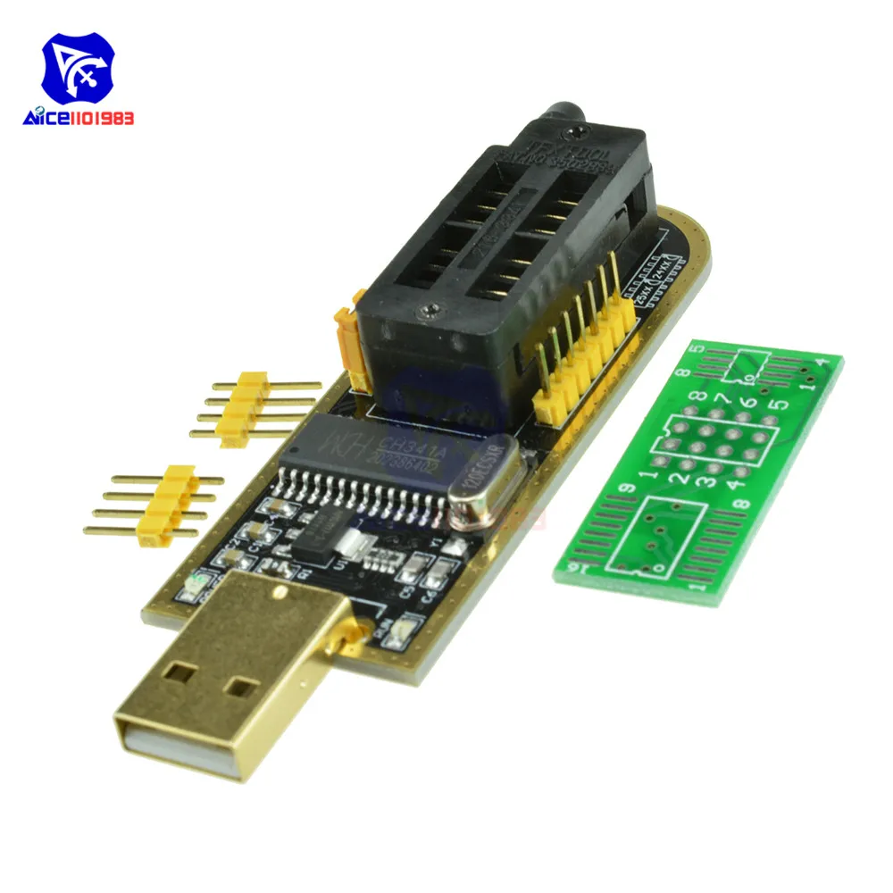 Diymore Usb Programmer Wch341a Series 24 Eeprom Writer 25 Spi Flash ...
