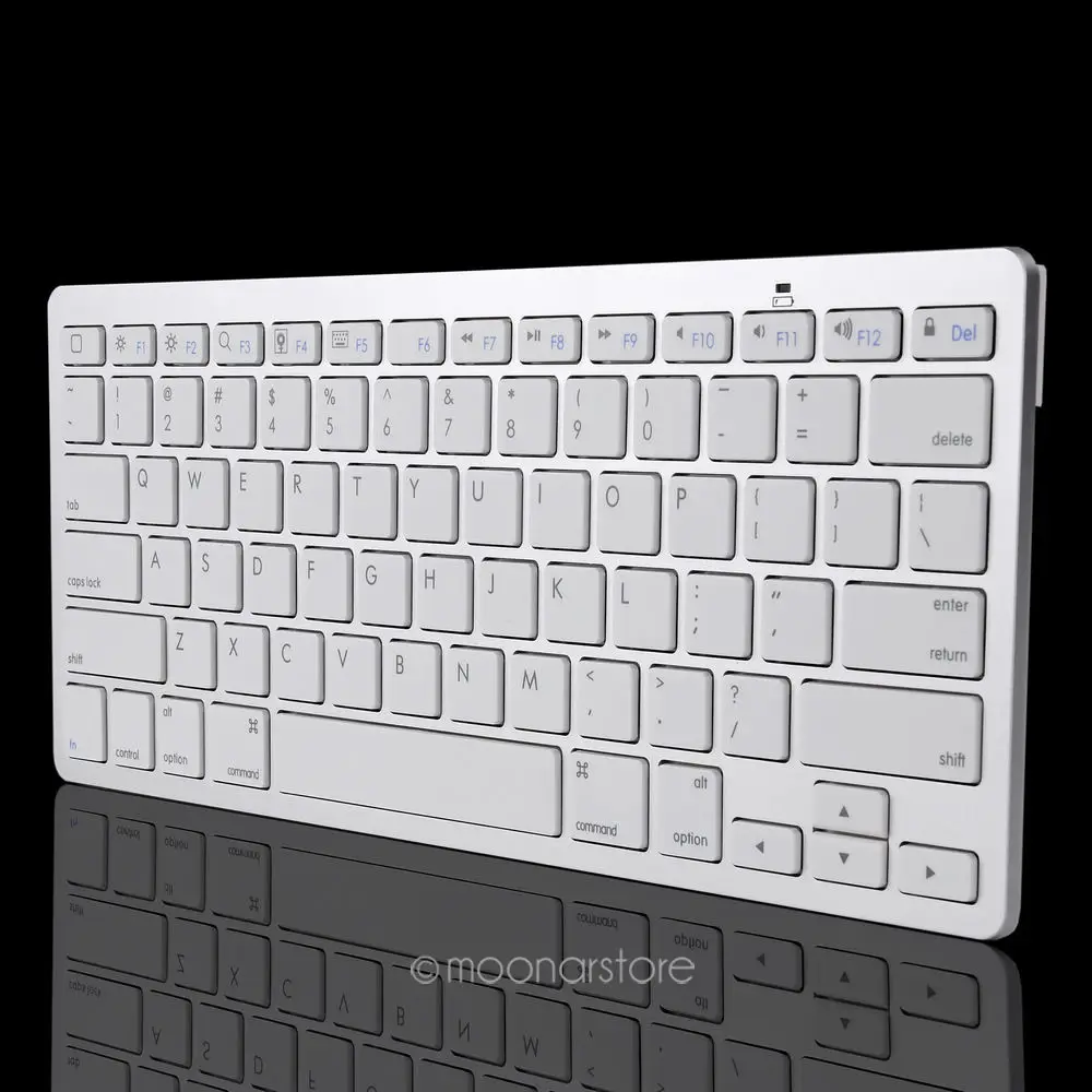2018 New WHITE Wireless Keyboard Qwerty with Touchpad Mouse For PC ...