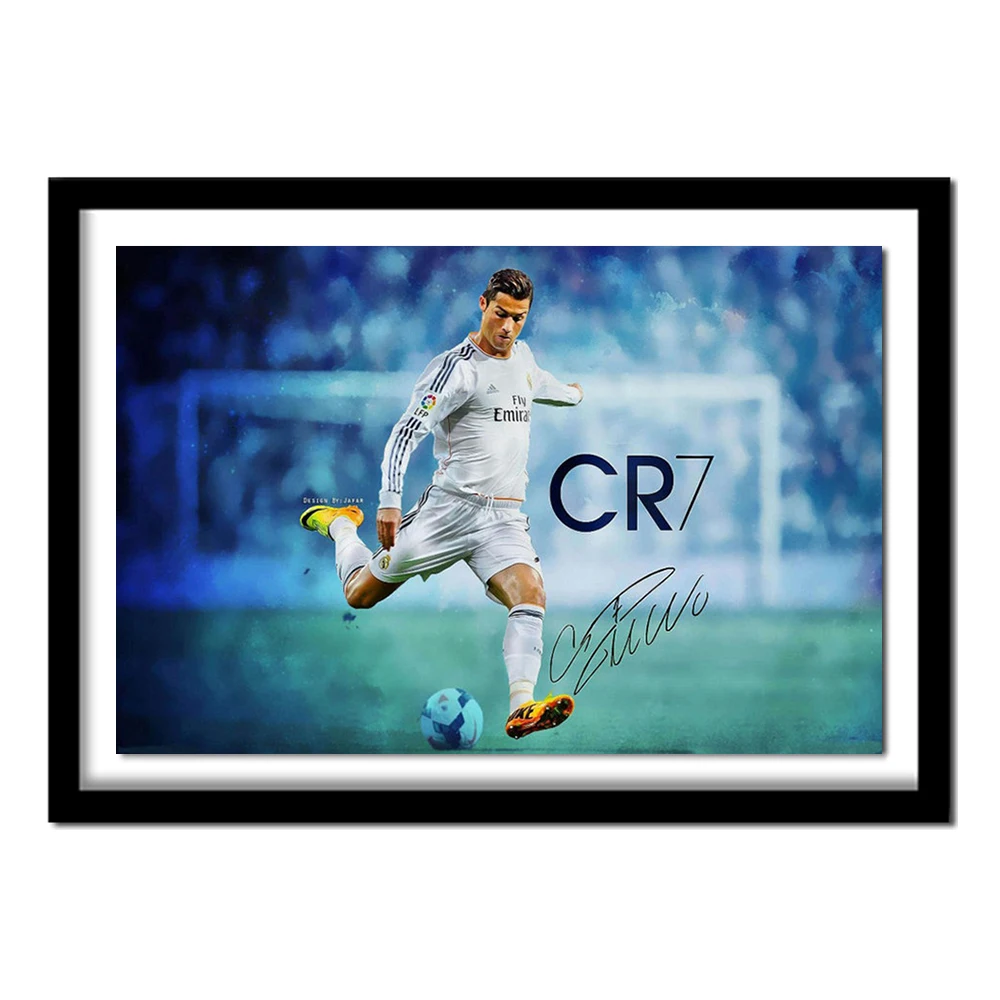 Sports Cristiano Ronaldo Painting On Canvas Room Decoration,DIY full ...