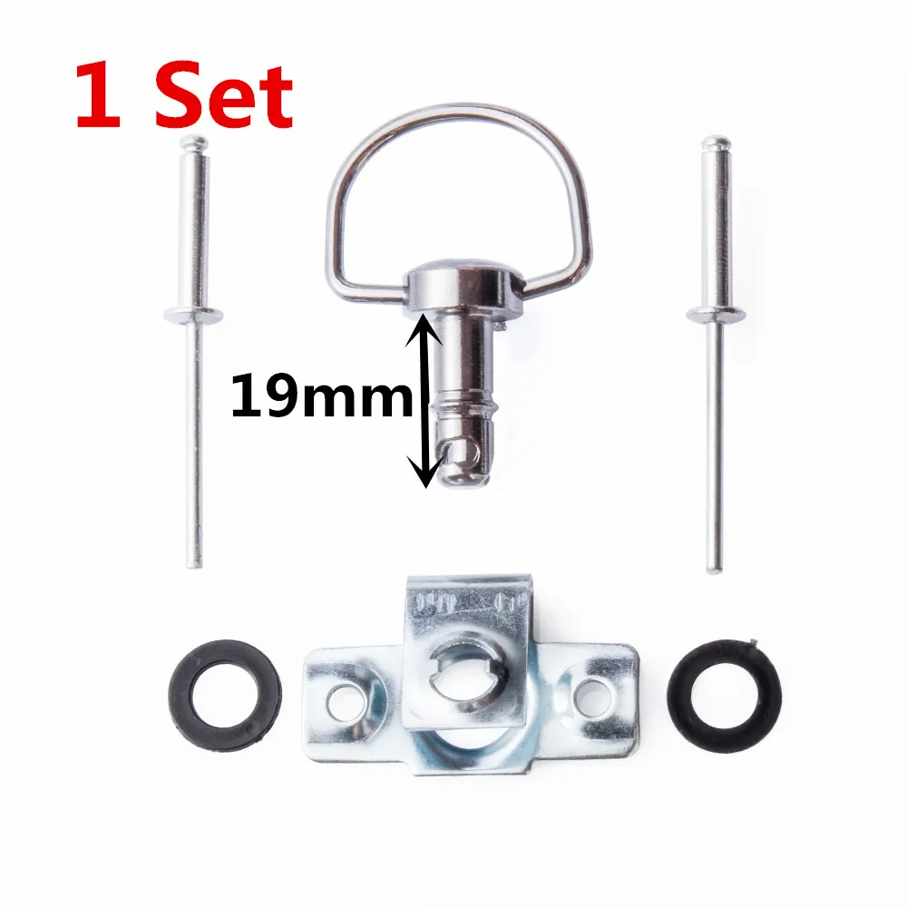 19MM New Race Fairing Fasteners Quick Release D-RING 1/4 Turn Rivet 10 ...