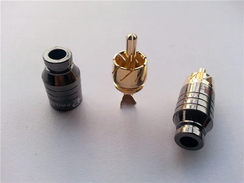 20pcs Brass Gold Plated Rca Male Plug Adapter Connector Soldering - Connectors - AliExpress