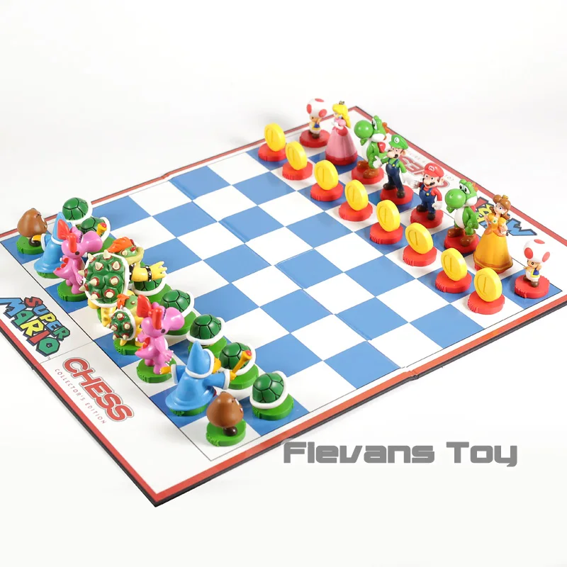 Super Mario Chess Collector's Edition Mario Luigi Toad Peach Yoshi ...